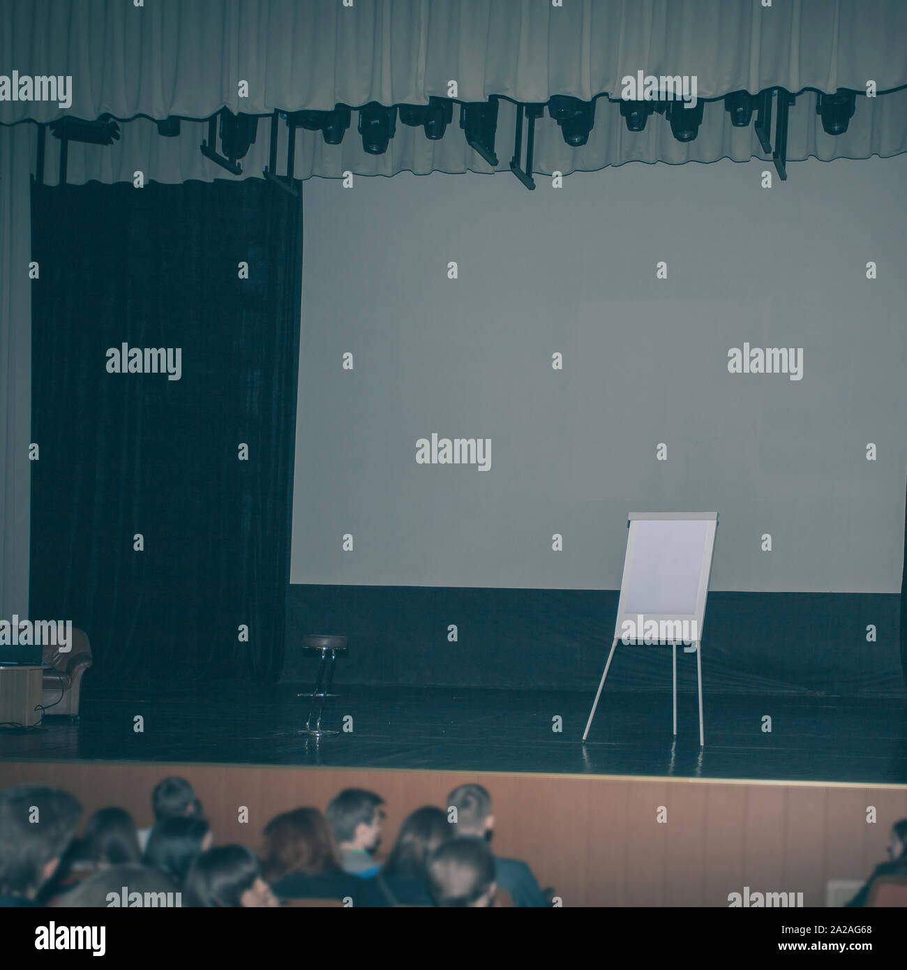 podium in the conference room before the business seminar Stock Photo ...