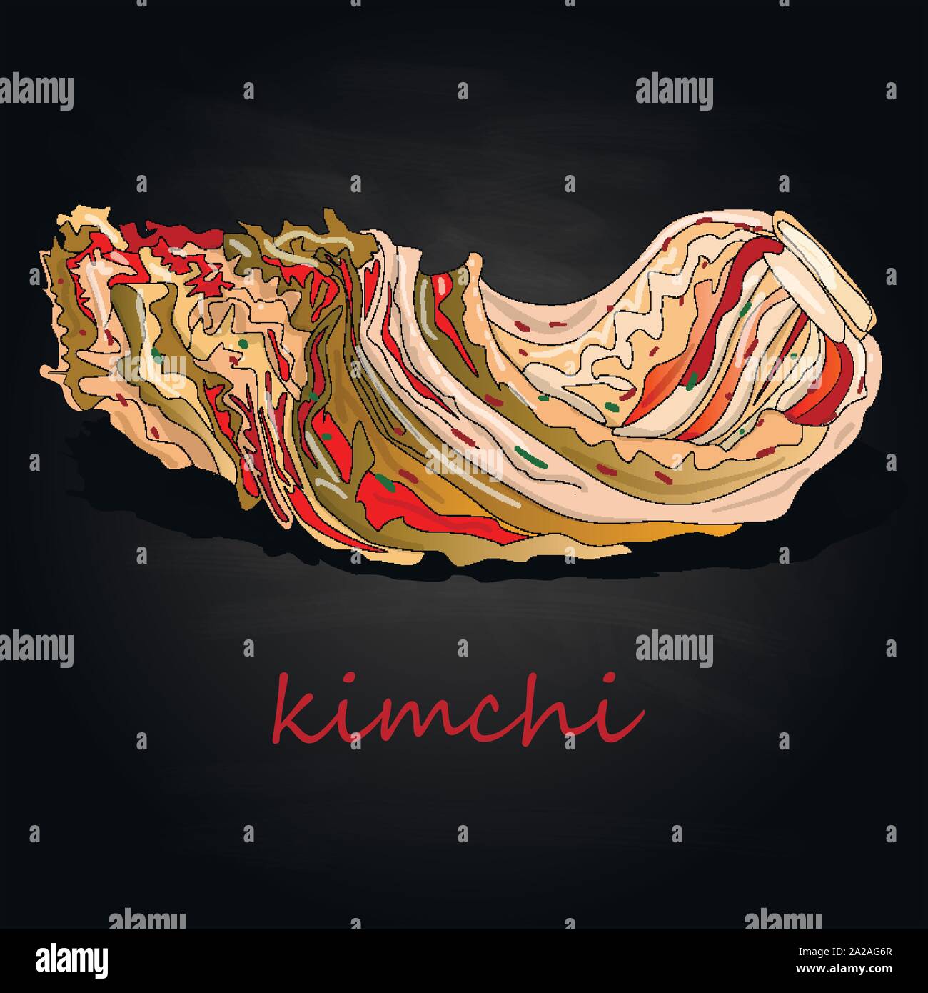 Fermented kimchi Stock Vector Images - Alamy