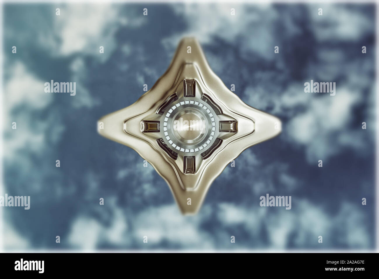 unidentified flying object in the sky 3d illustration Stock Photo - Alamy
