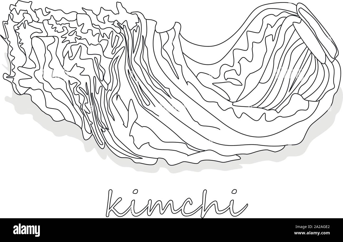 Traditional korean kimchi Black and White Stock Photos & Images - Alamy