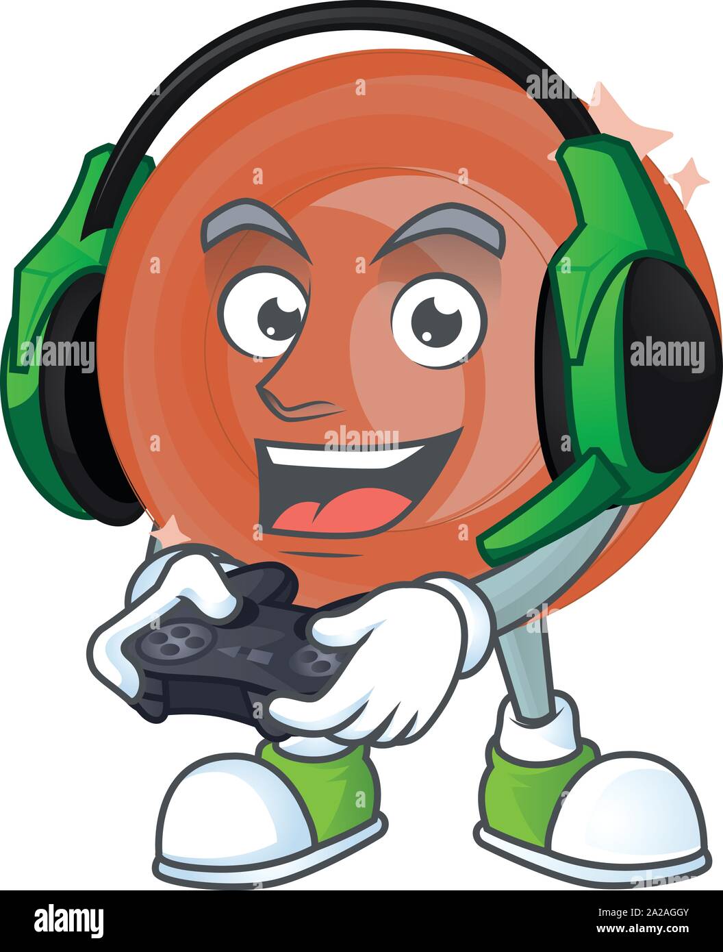 Gaming bronze coin cartoon character for collection Stock Vector Image ...