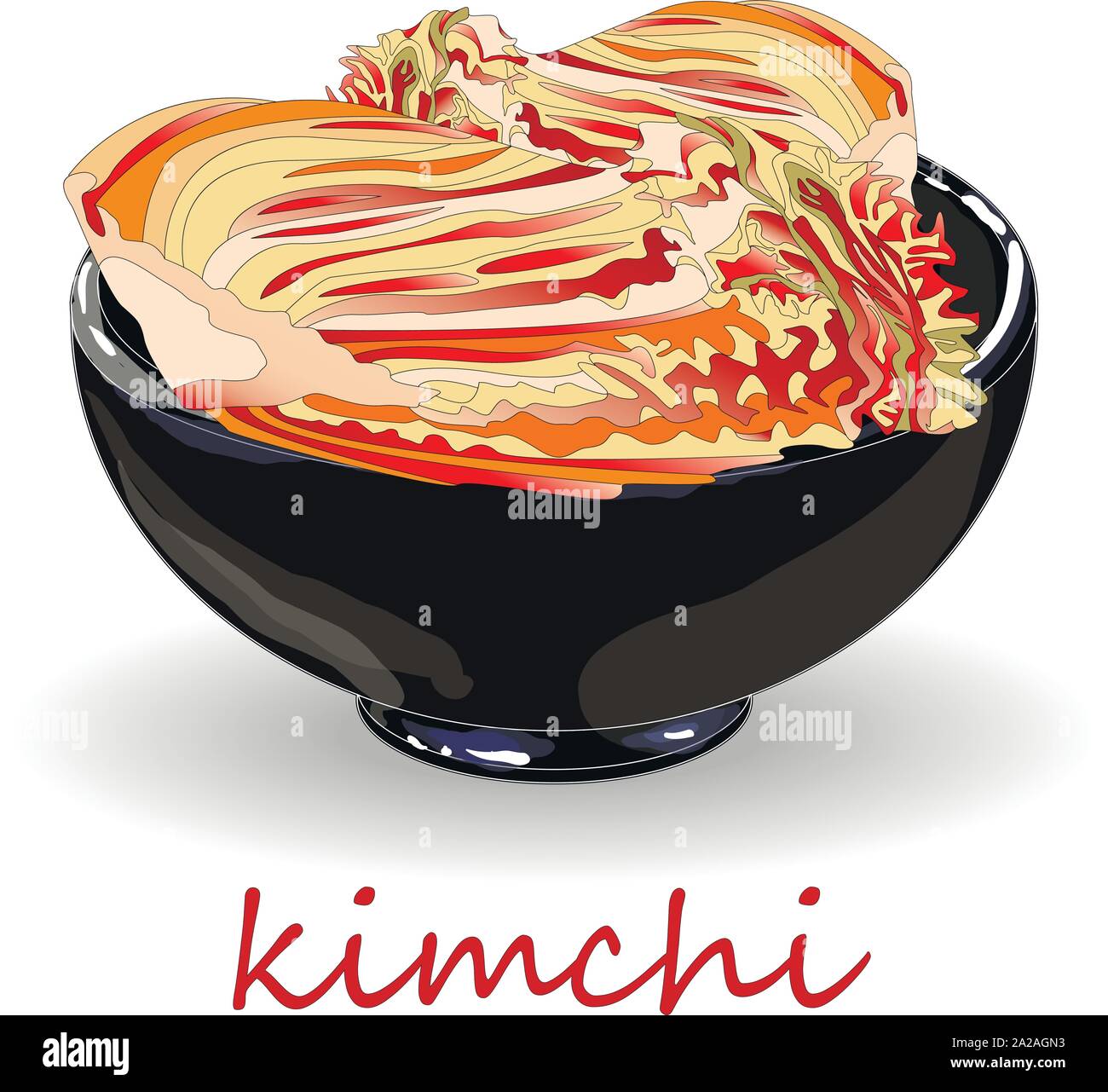 Kimchi cabbage Stock Vector Images - Alamy