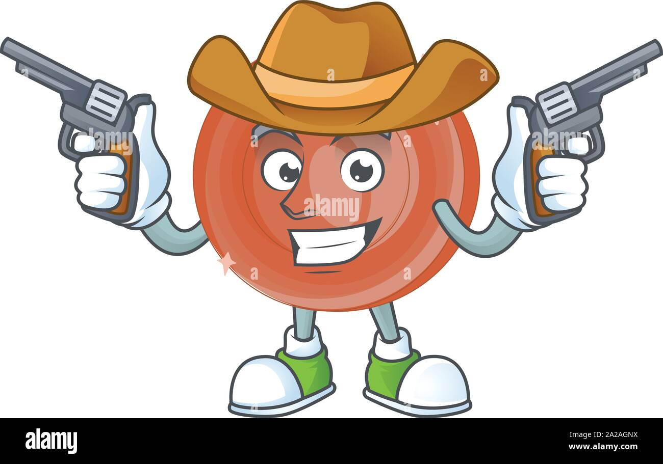 Cowboy bronze coin cartoon character for collection Stock Vector Image ...