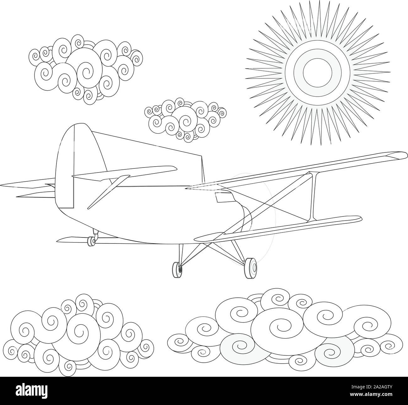 Air plain Stock Vector Images - Alamy