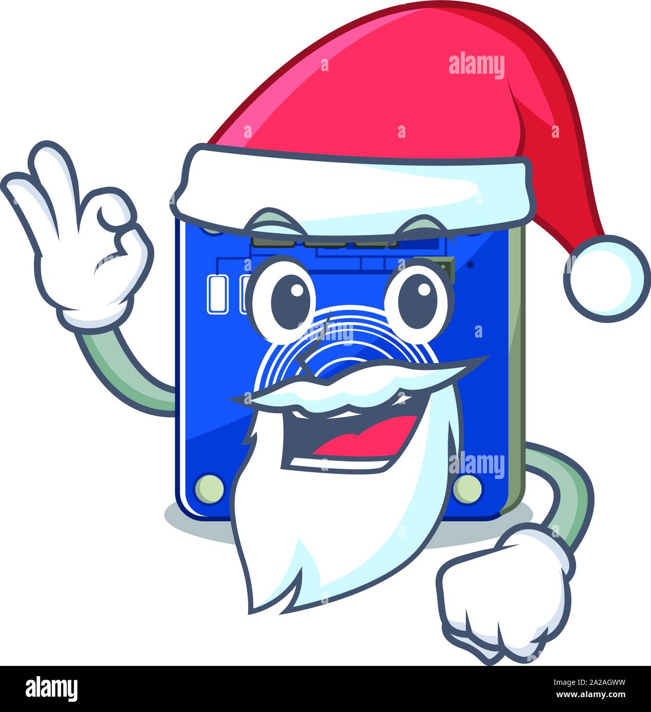 Santa touch sensor toy above cartoon chair Stock Vector Image & Art - Alamy