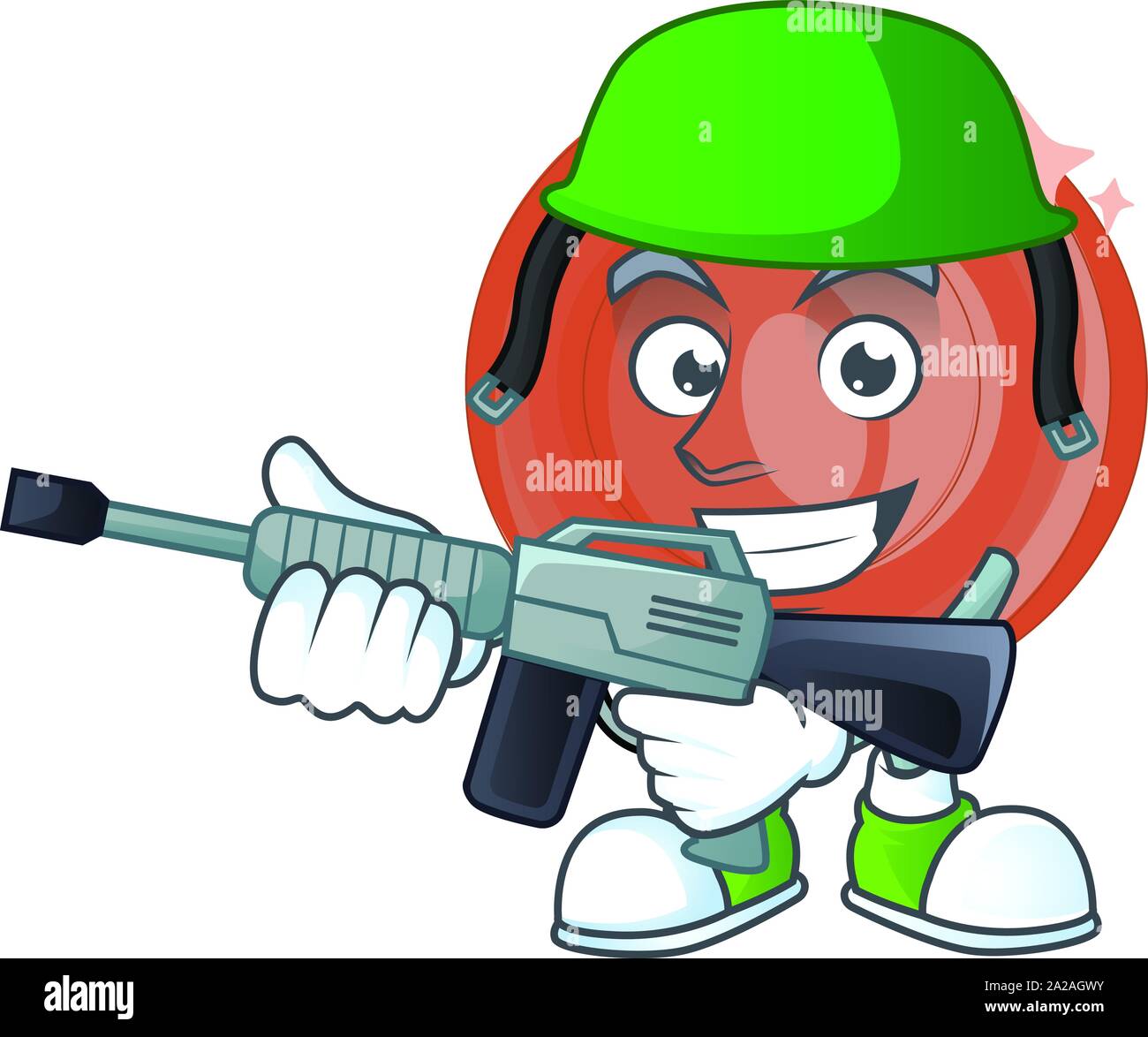 Army bronze coin cartoon character for collection Stock Vector Image ...