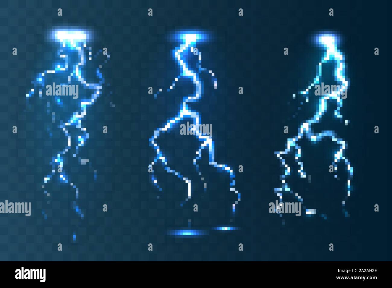 Transparent Lightning Bolt Effect Realistic Lightning Bolts Black
