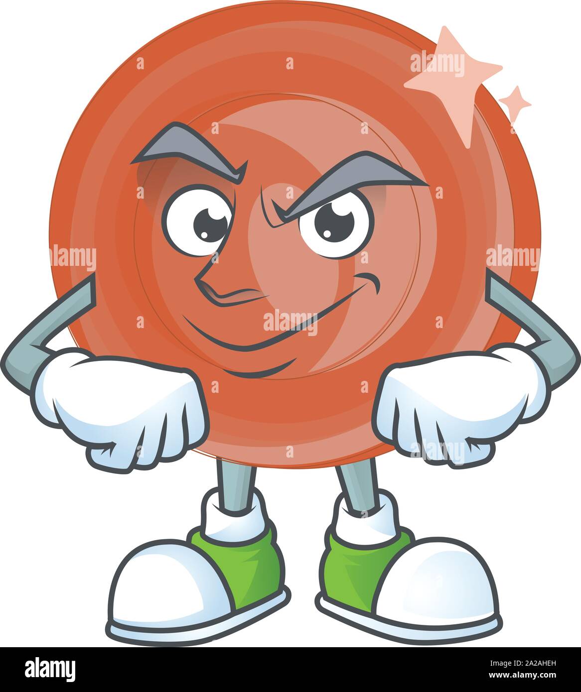 Smirking bronze coin cartoon character with mascot Stock Vector Image ...