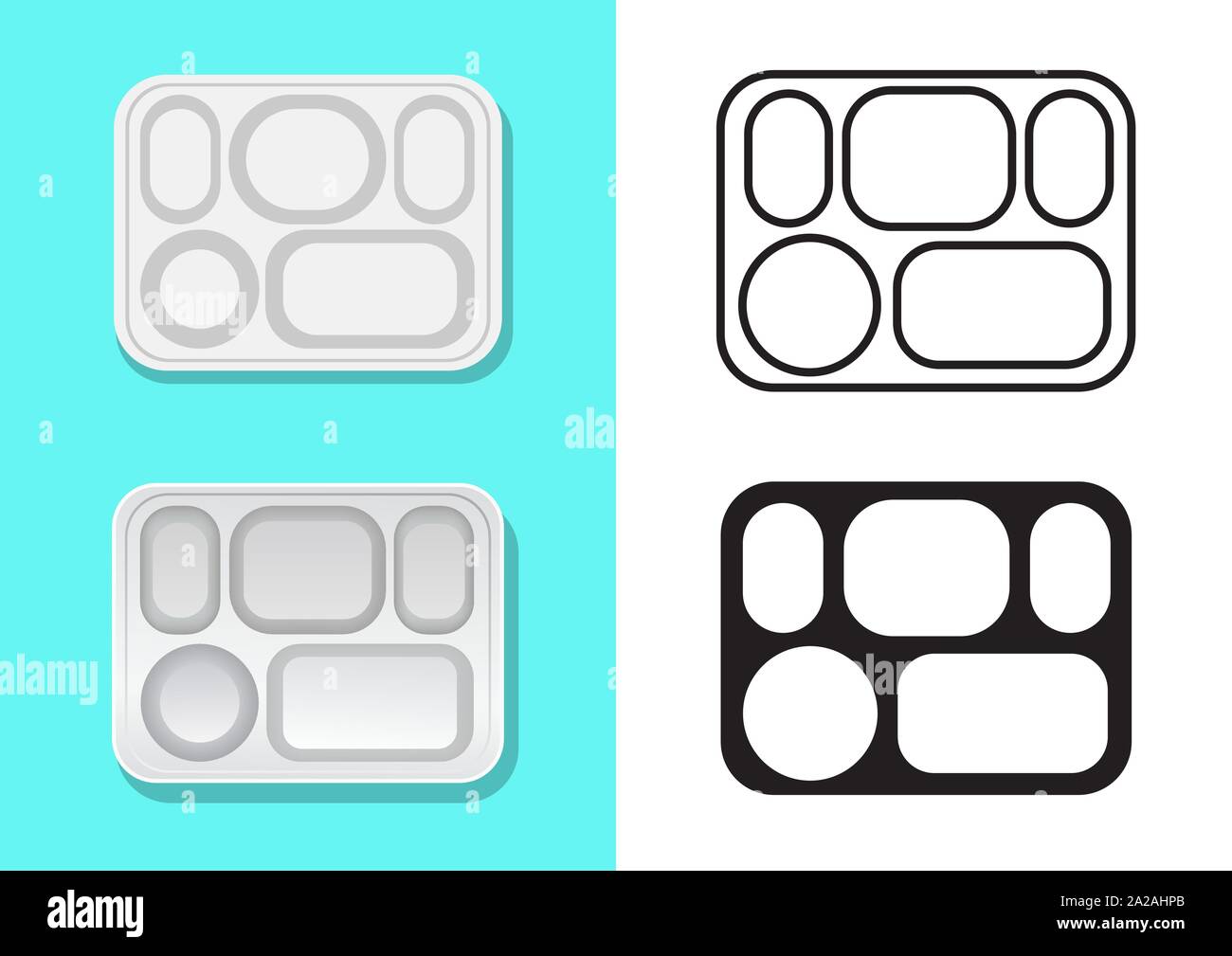 Aluminium tray Stock Vector Images - Alamy
