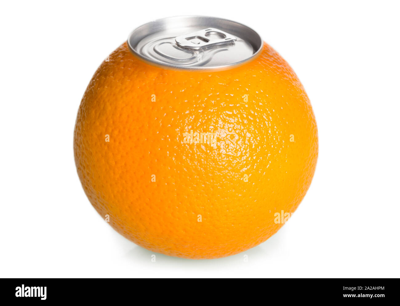 Orange can juice, concept Stock Photo - Alamy
