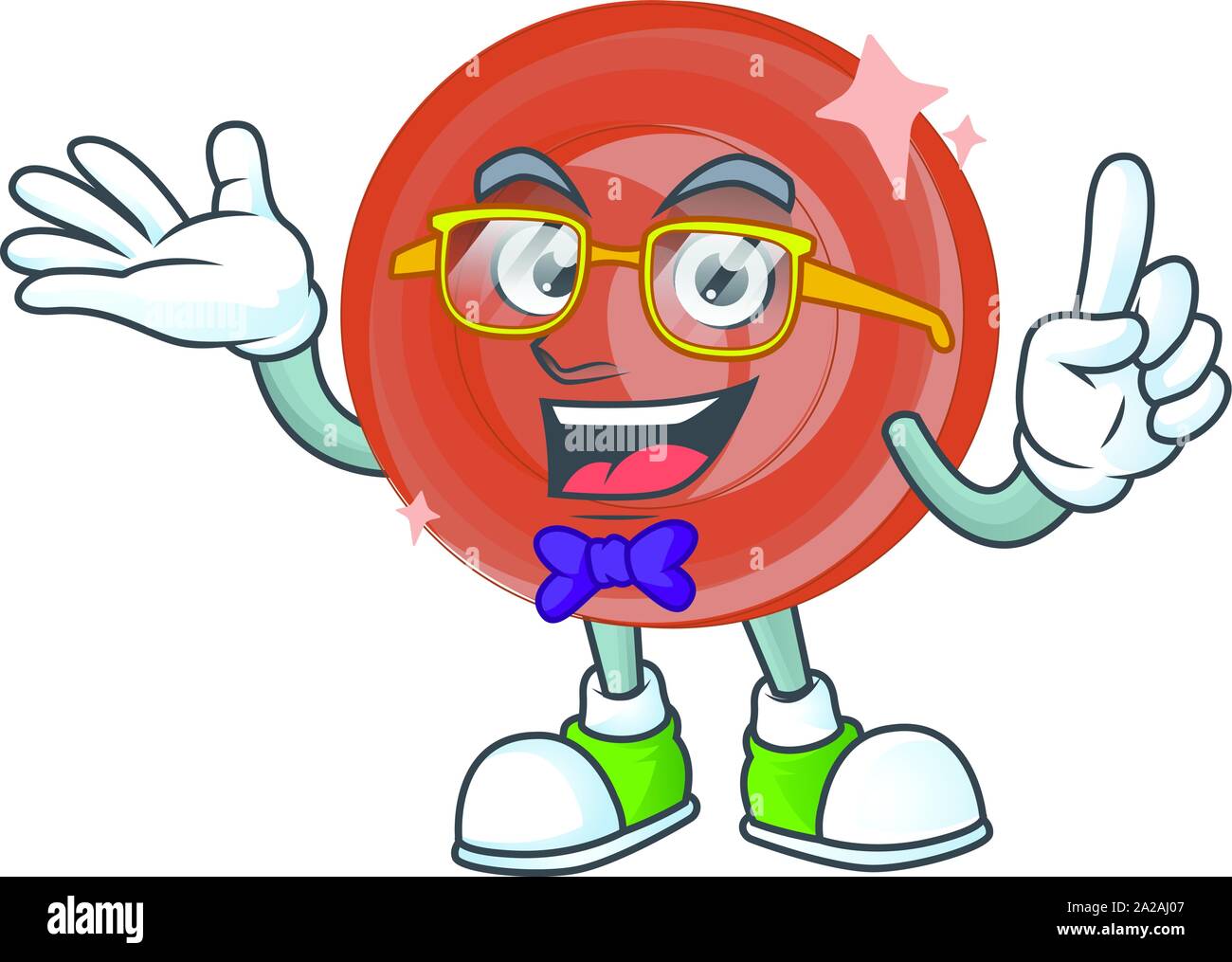 Geek bronze coin cartoon character with mascot Stock Vector Image & Art ...