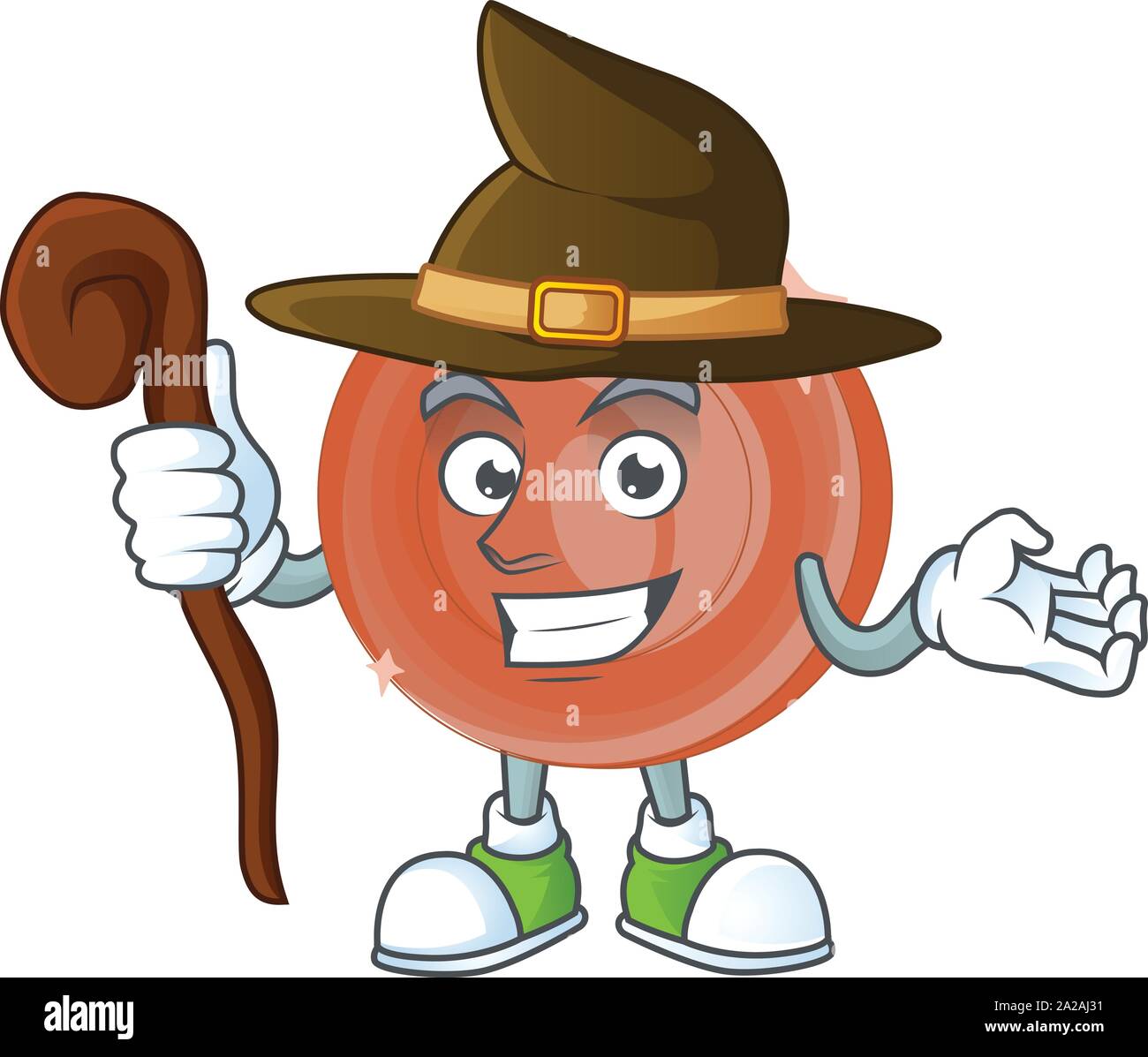 Witch bronze coin cartoon on white background Stock Vector Image & Art ...