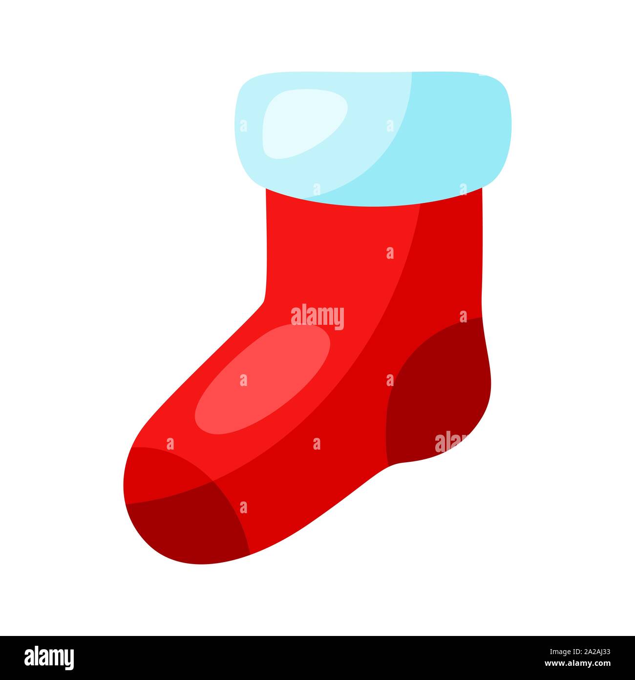 Red and white christmas stocking Stock Vector Images - Alamy