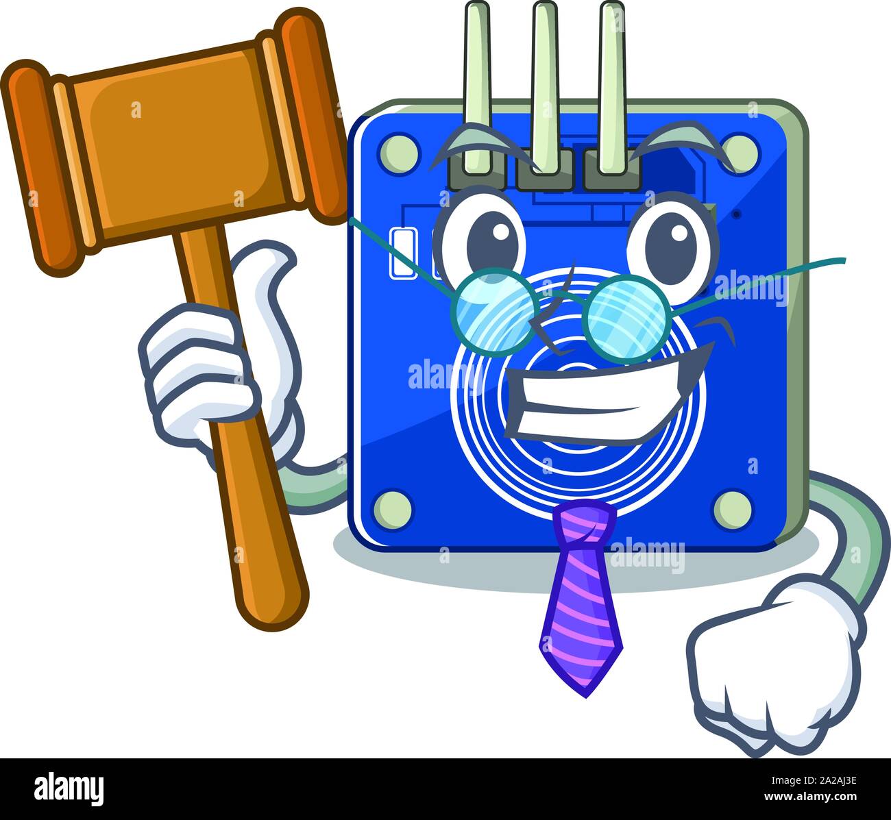 Judge touch sensor toy above cartoon chair Stock Vector Image & Art - Alamy