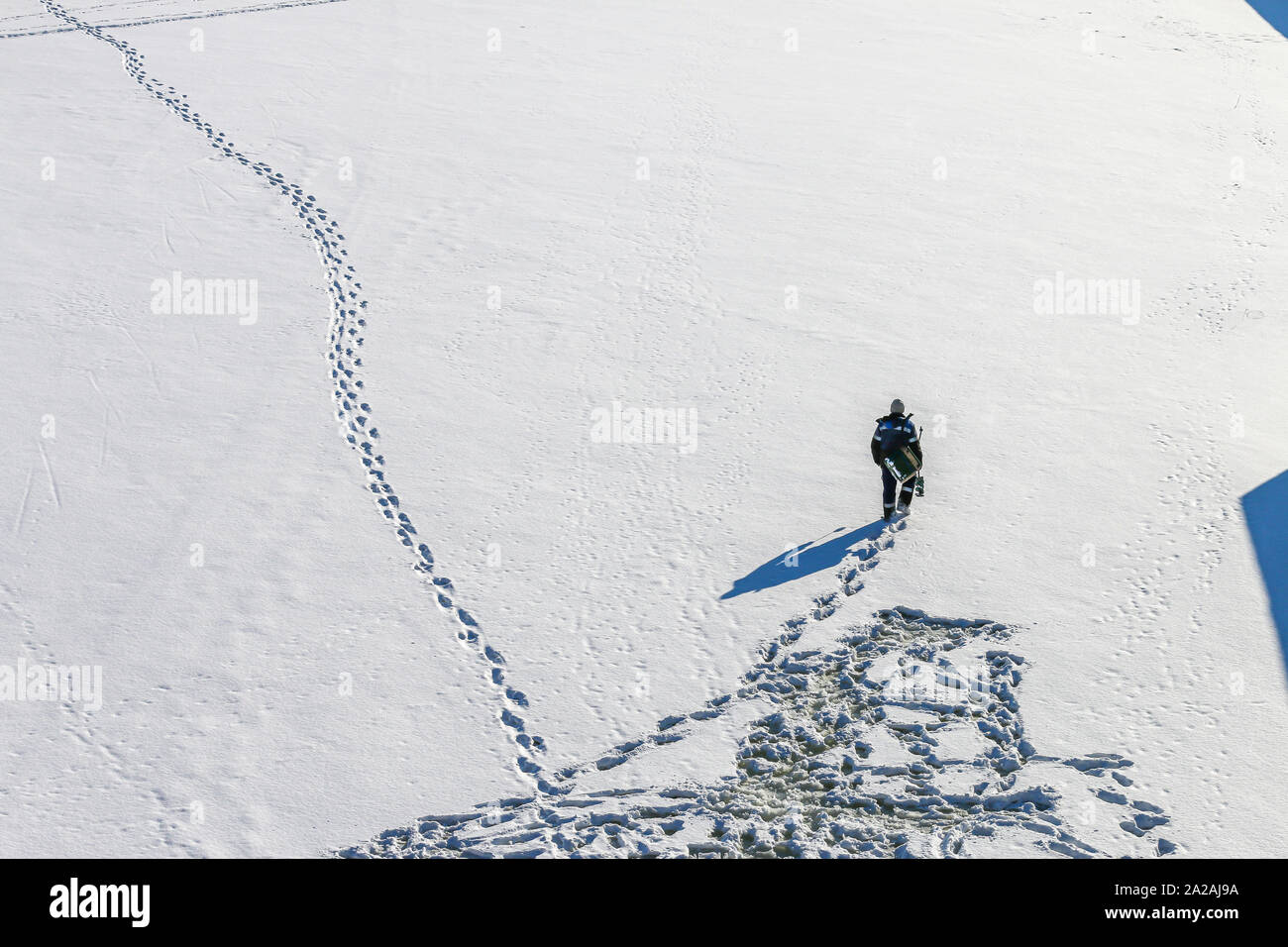 White mans footprints hi-res stock photography and images - Alamy