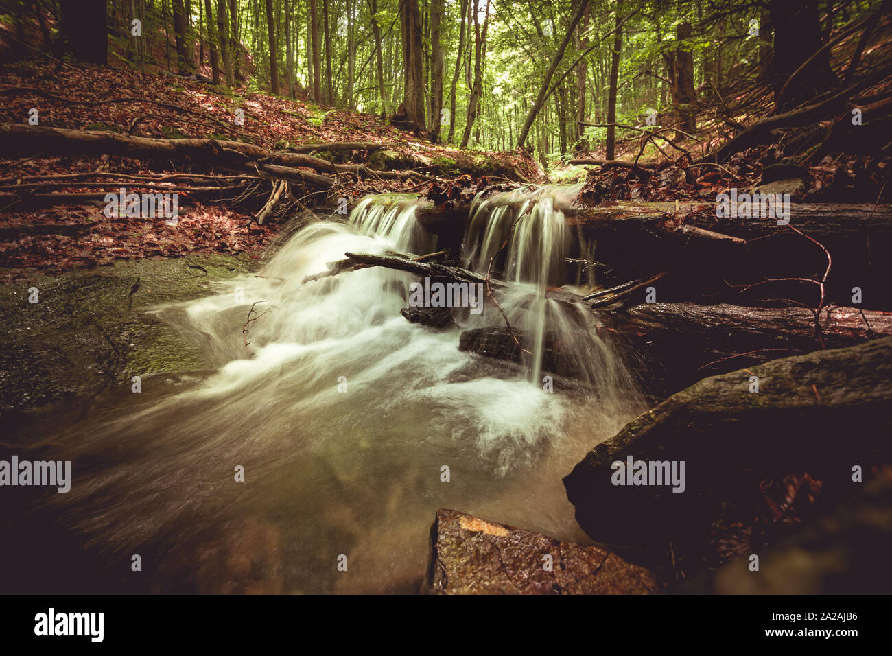 Woods waterfall hi-res stock photography and images - Alamy