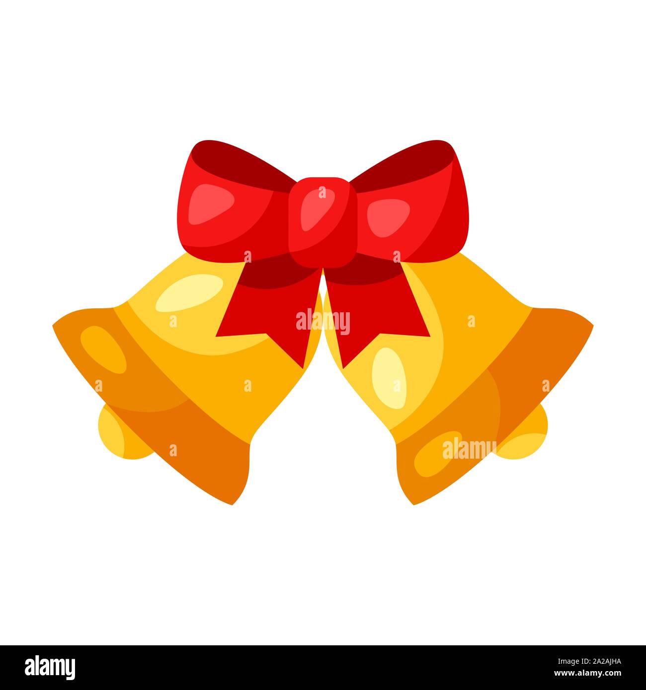 Gold ringing christmas bells Cut Out Stock Images & Pictures - Alamy