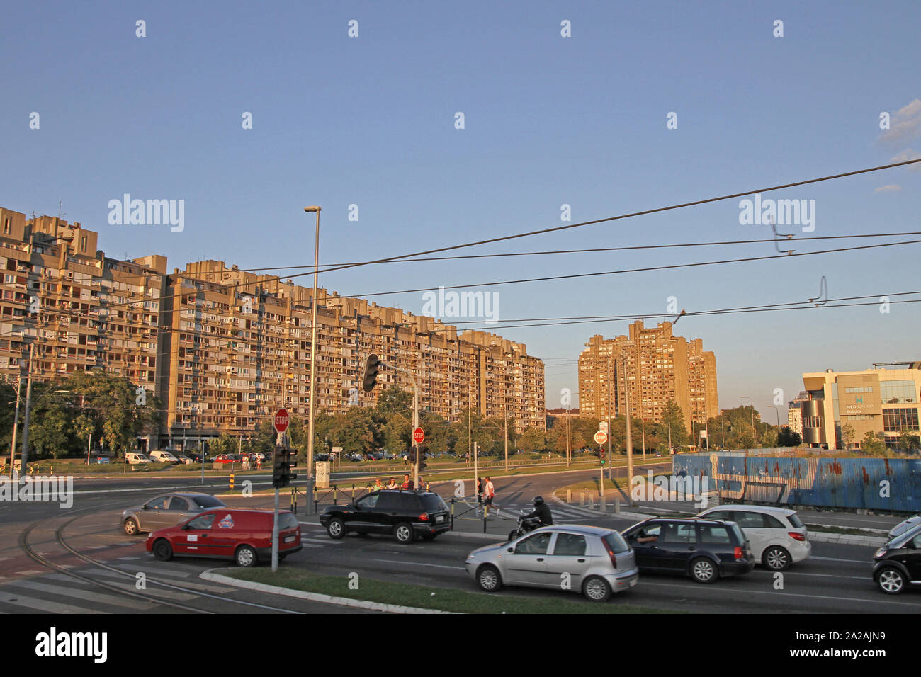 Residential buildings, New Belgrade, Belgrade, Serbia Stock Photo - Alamy