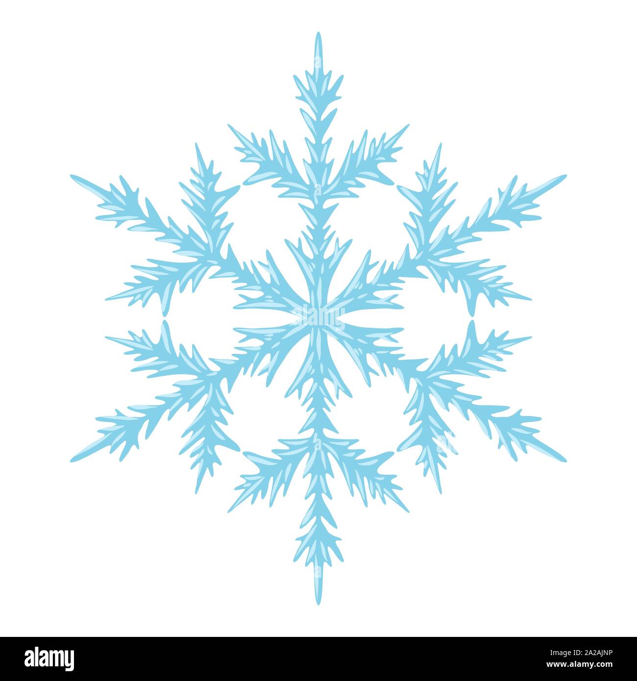 Illustration of crystal snowflake Stock Vector Image & Art - Alamy