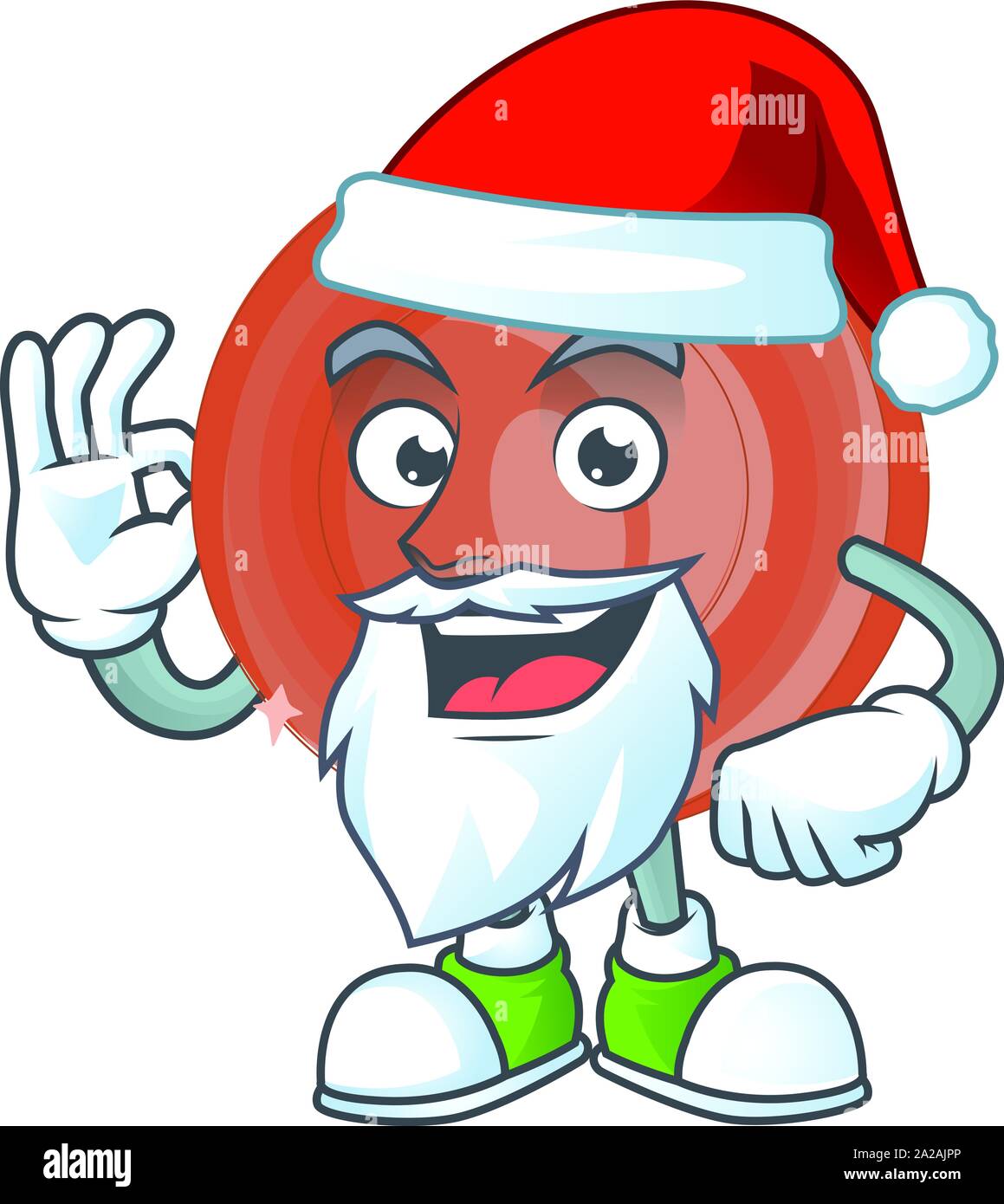 Santa bronze coin cartoon character mascot style Stock Vector Image ...