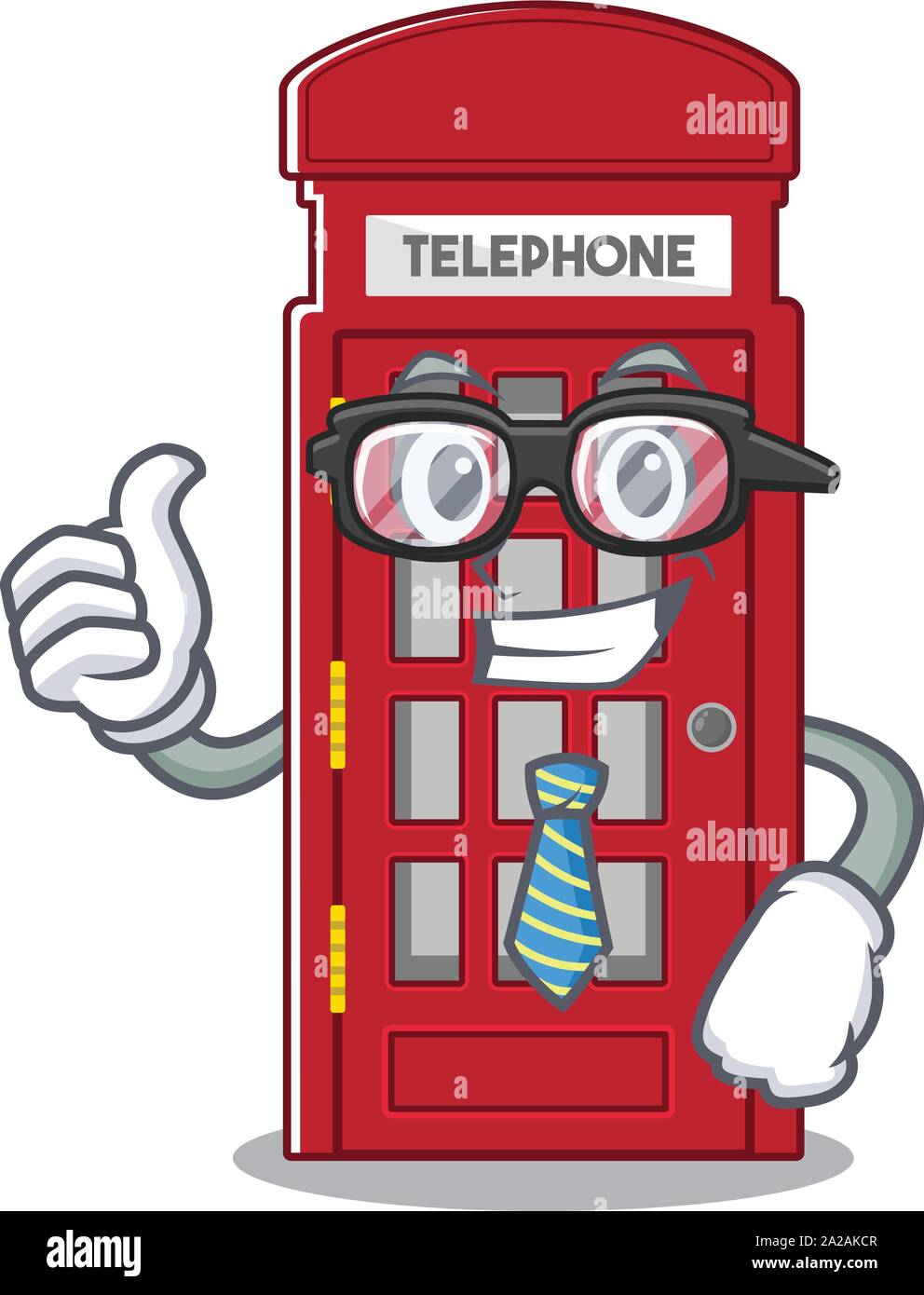 Businessman telephone booth on the roadside character Stock Vector ...
