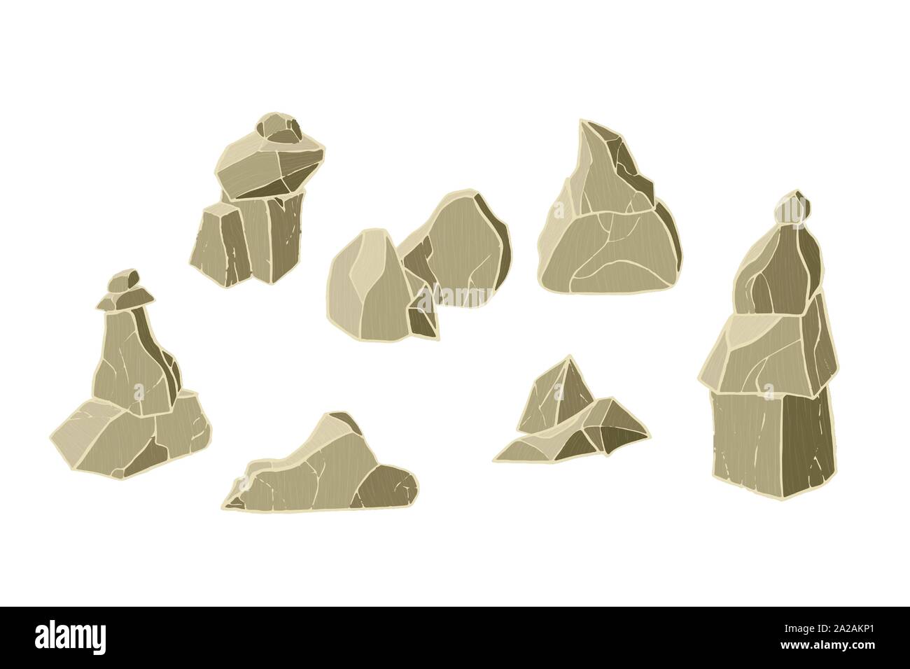 Gravel concrete pile Stock Vector Images - Alamy