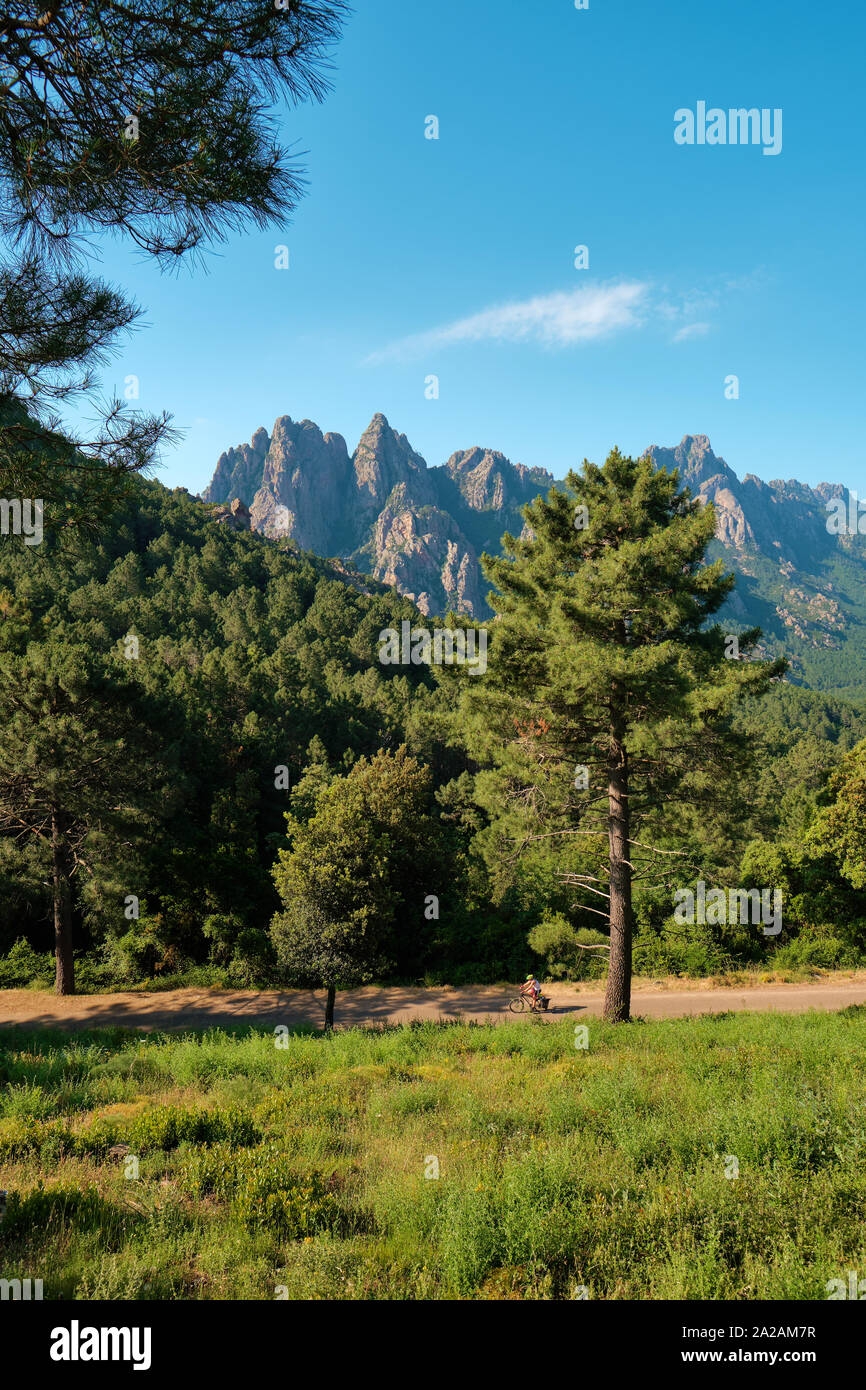 Cycling the col de bavella hi-res stock photography and images - Alamy