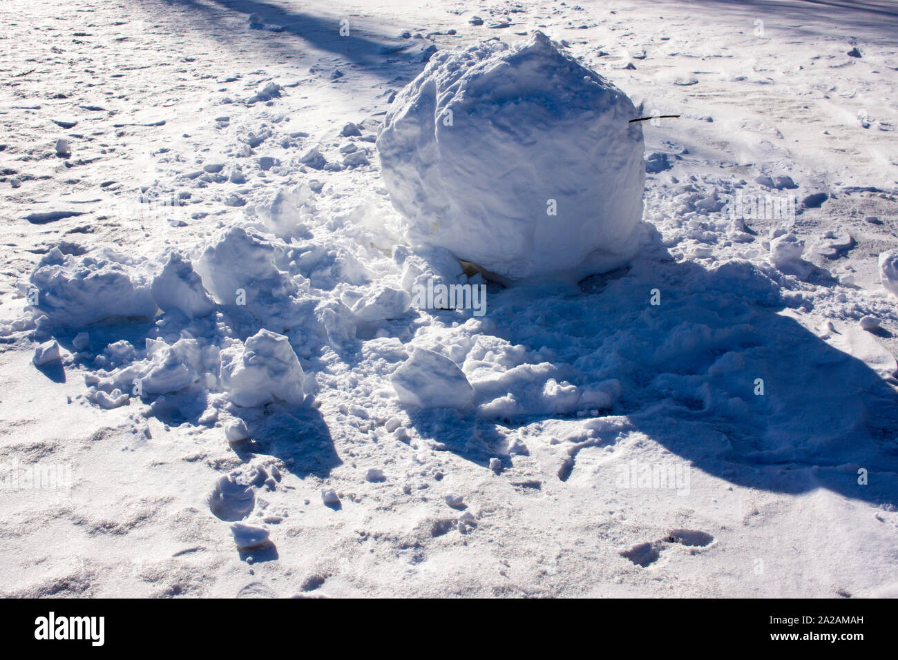 winter snow surface with patterns created by wind and other natural ...