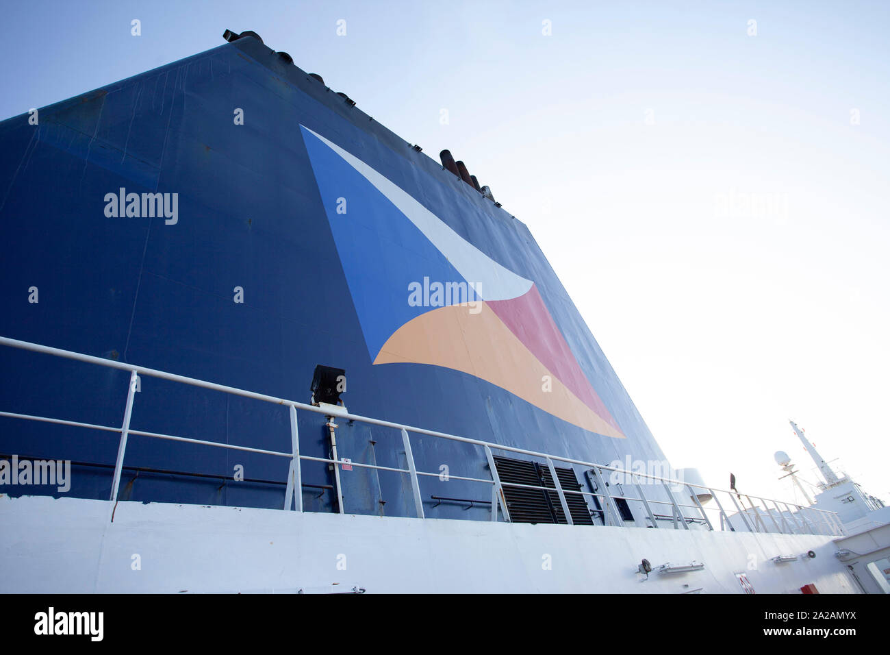 Funnel logo cruise ship travel tourist passenger hi-res stock ...