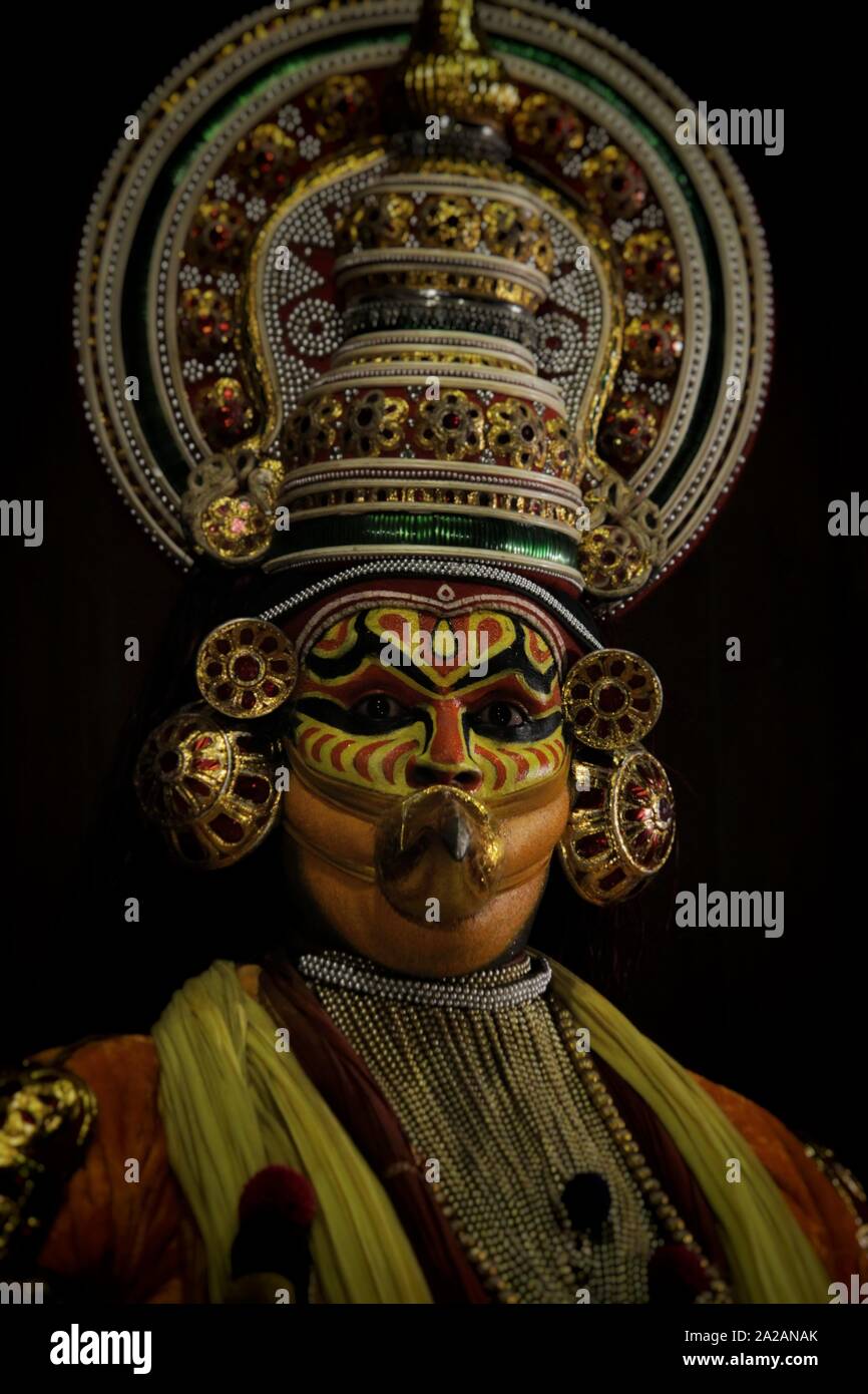 Kathakali face hi-res stock photography and images - Alamy