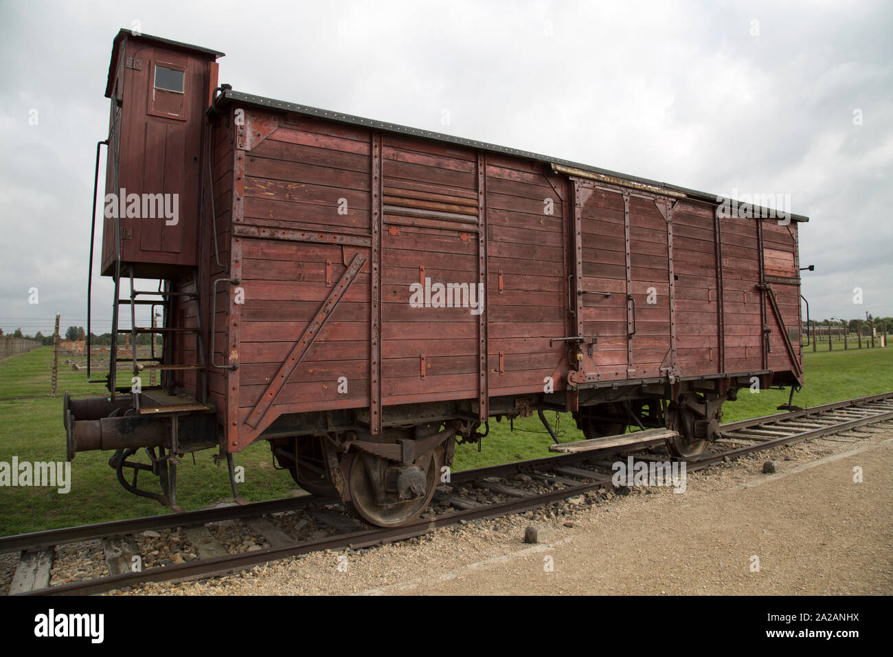 Auschwitz concentration camp railway hi-res stock photography and ...