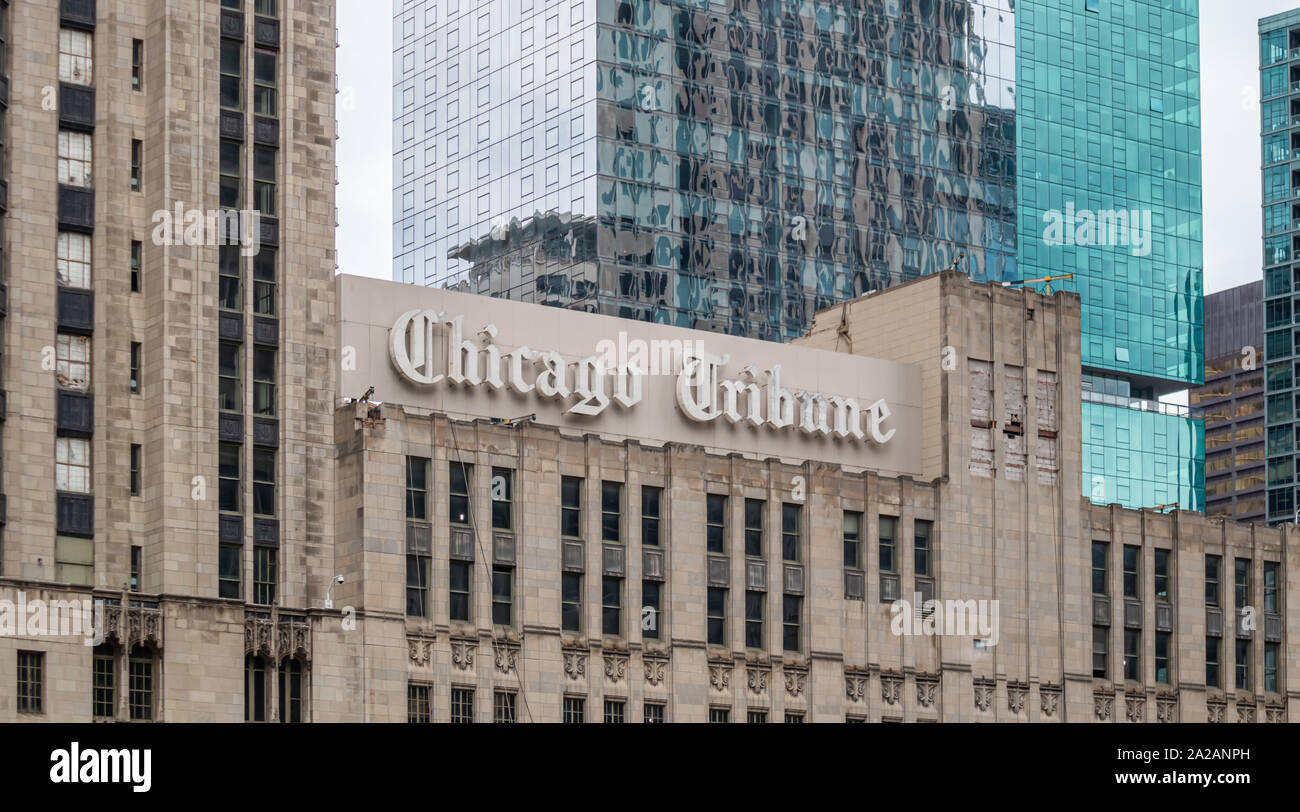 Chicago tribune newspaper hi-res stock photography and images - Alamy