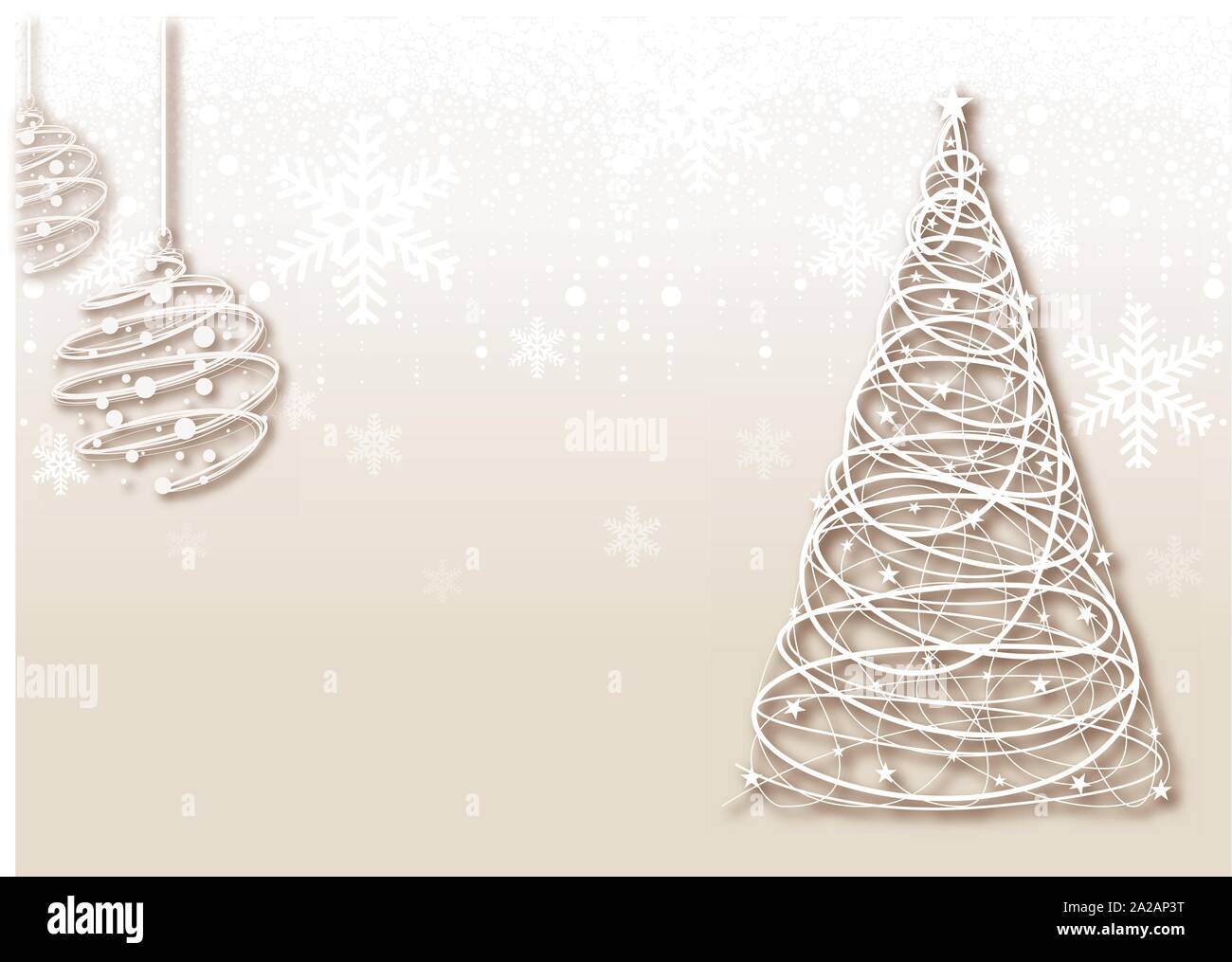 Bright Christmas Background with Wire Decorations Stock Vector Image ...