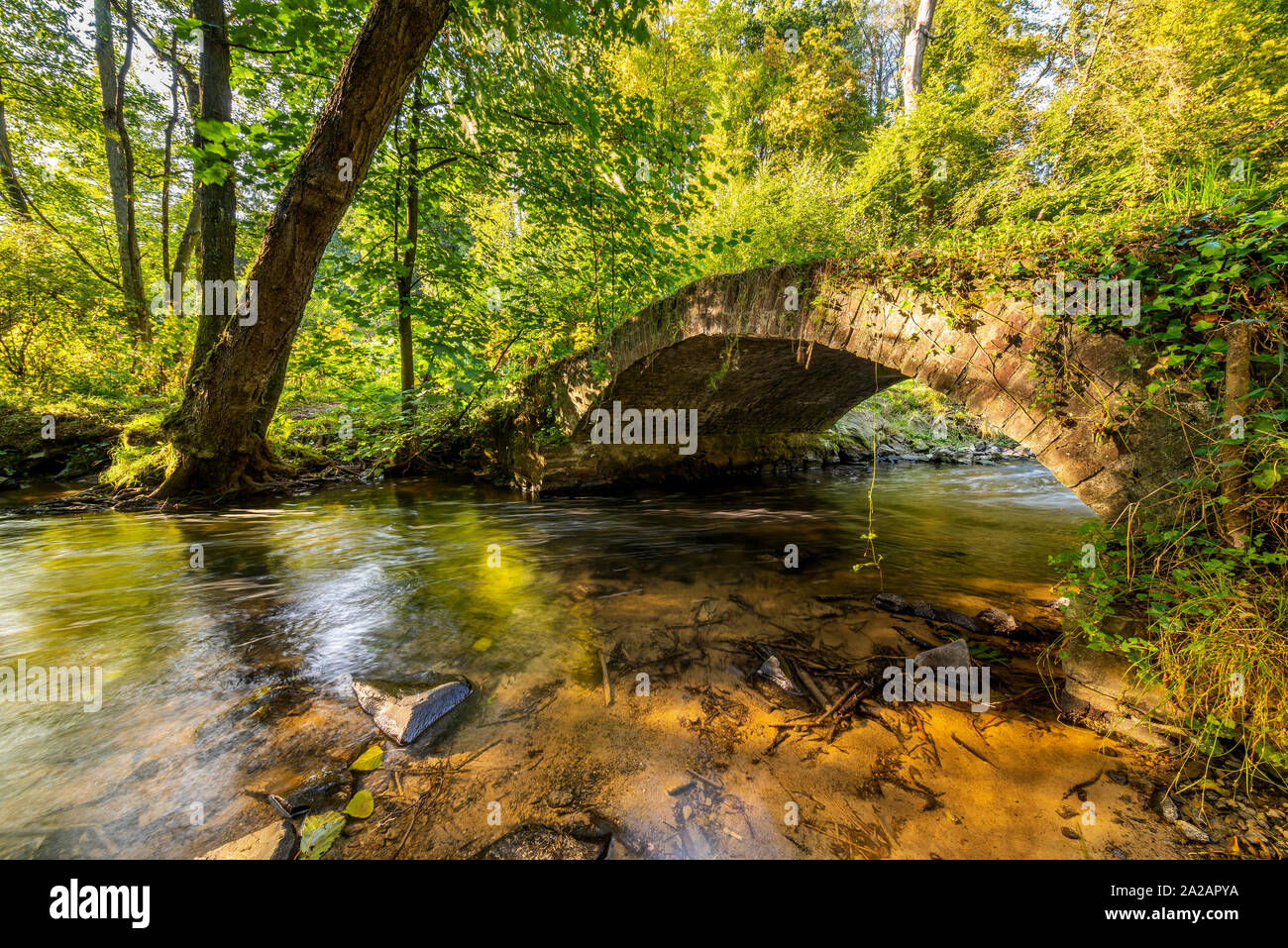 Bridge over a creek hi-res stock photography and images - Alamy