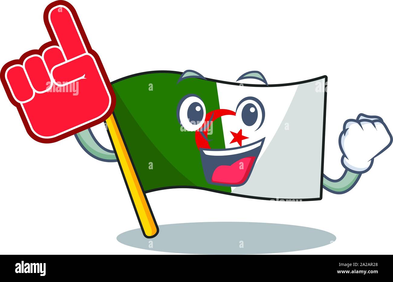 Foam finger flag algeria are stored mascot bag Stock Vector Image & Art ... Foam finger flag algeria are stored mascot bag Stock Vector Image & Art ...