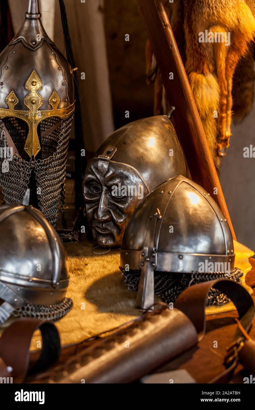 Bronze helmet viking hi-res stock photography and images - Alamy