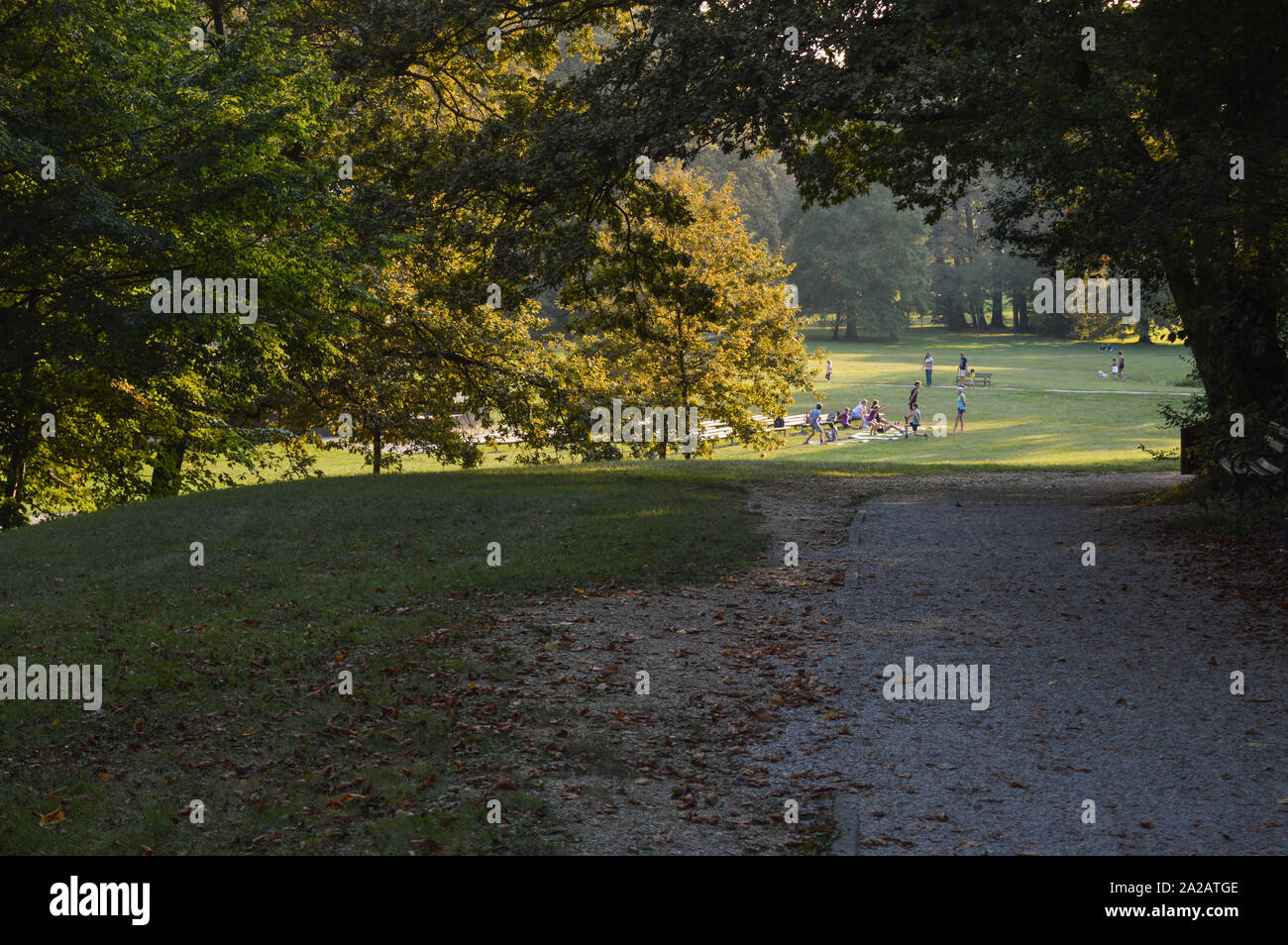 Outdoor activities at Maksimir park, Zagreb, Croatia Stock Photo - Alamy