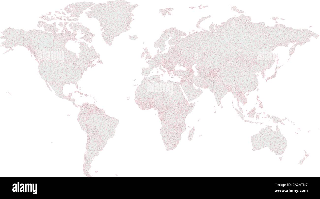 Red earth map Stock Vector Images - Alamy