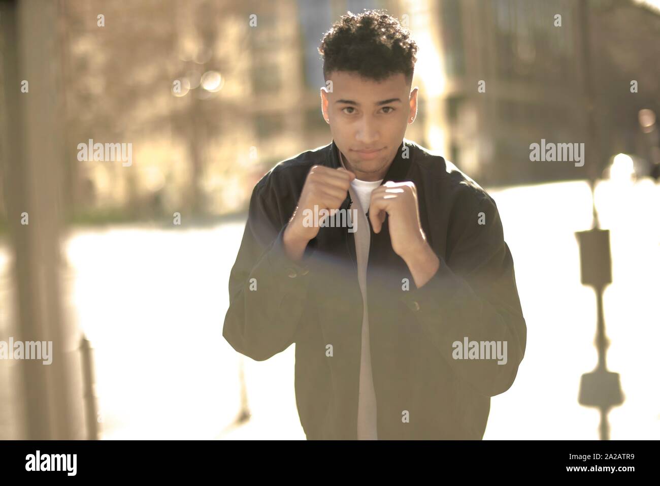 Defensive jacket hi-res stock photography and images - Alamy