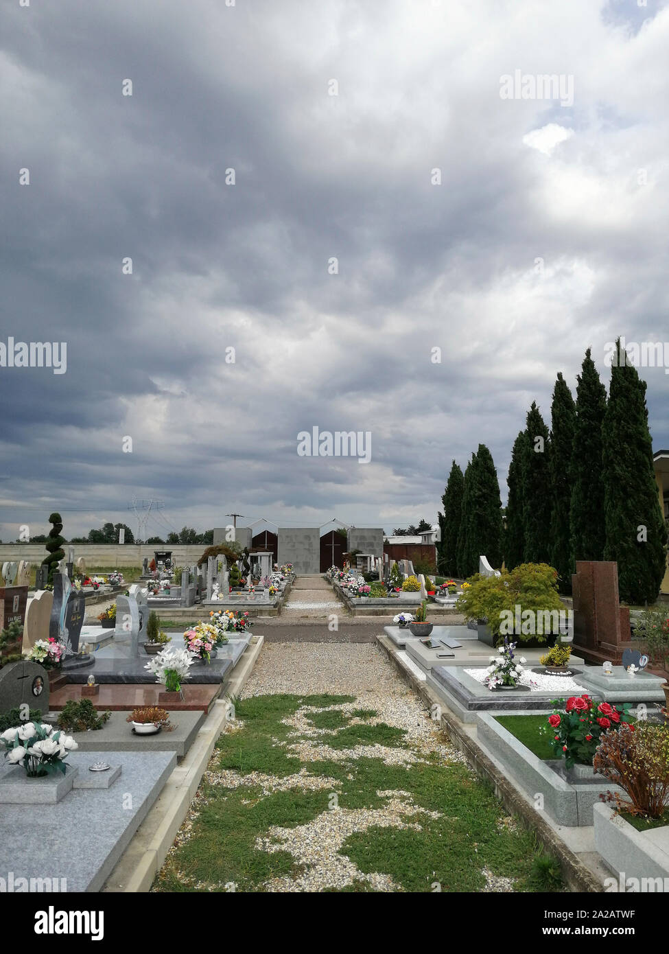Italy, Casorezzo, cemetry Stock Photo - Alamy