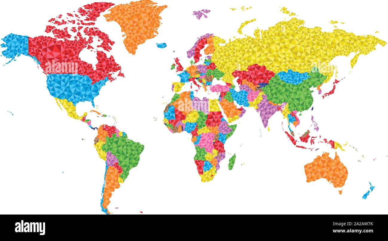 World map with countries atlas hi-res stock photography and images - Alamy