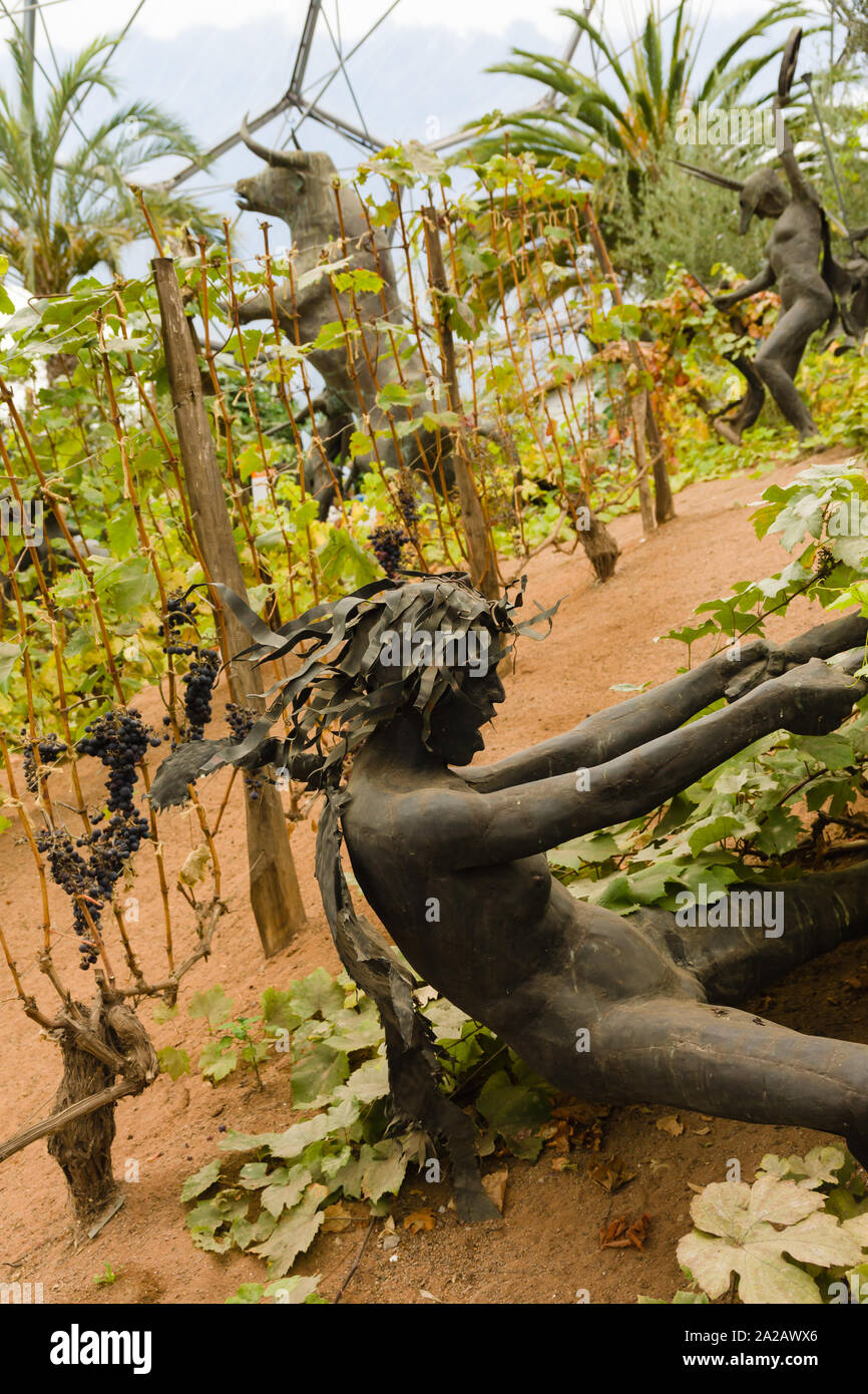 The Rites of Dionysus sculpture of the Maenads by the artist Tim Shaw ...