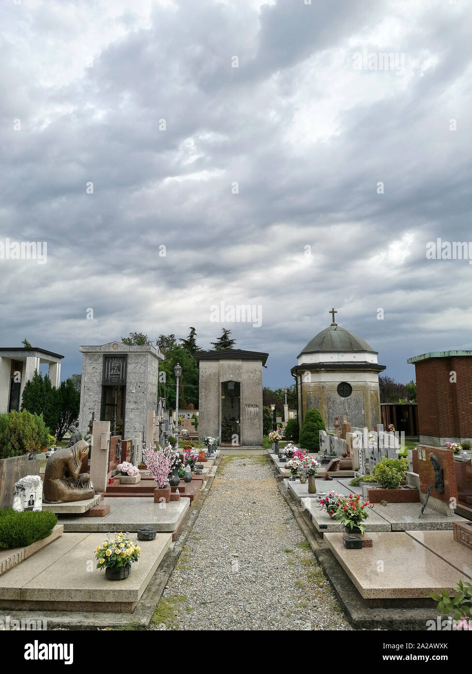 Italy, Casorezzo, cemetry Stock Photo - Alamy