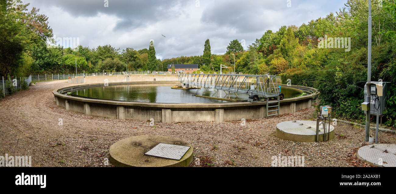 Cleaning of sedimentation tank of water treatment plant hi-res stock ...