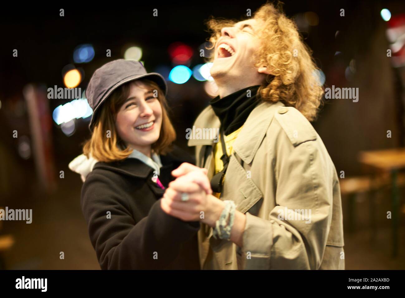 Funny people drinking dancing hi-res stock photography and images - Alamy