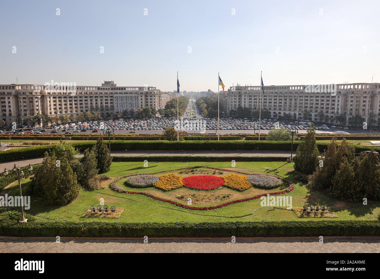 Bucharest, Romania - October 1, 2019: Piata Constitutiei (Constitution ...