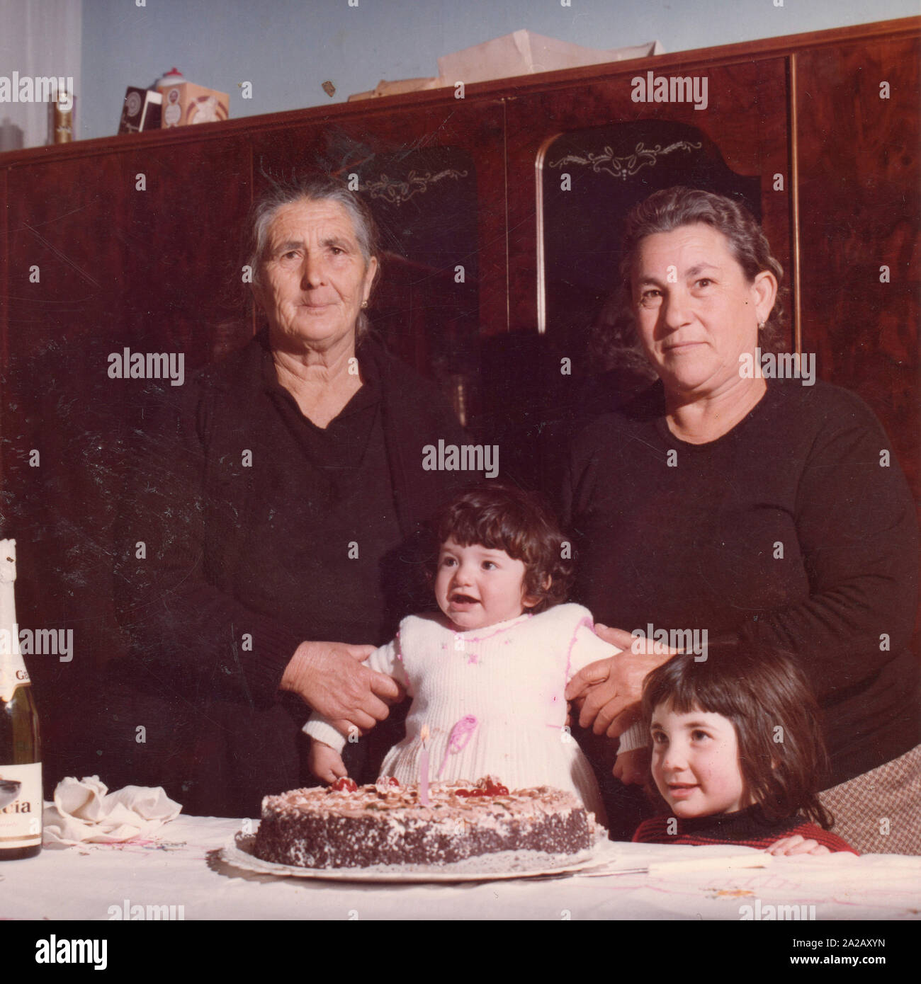 Italy, Casorezzo, Italian family, Crespi family 1975 Stock Photo - Alamy