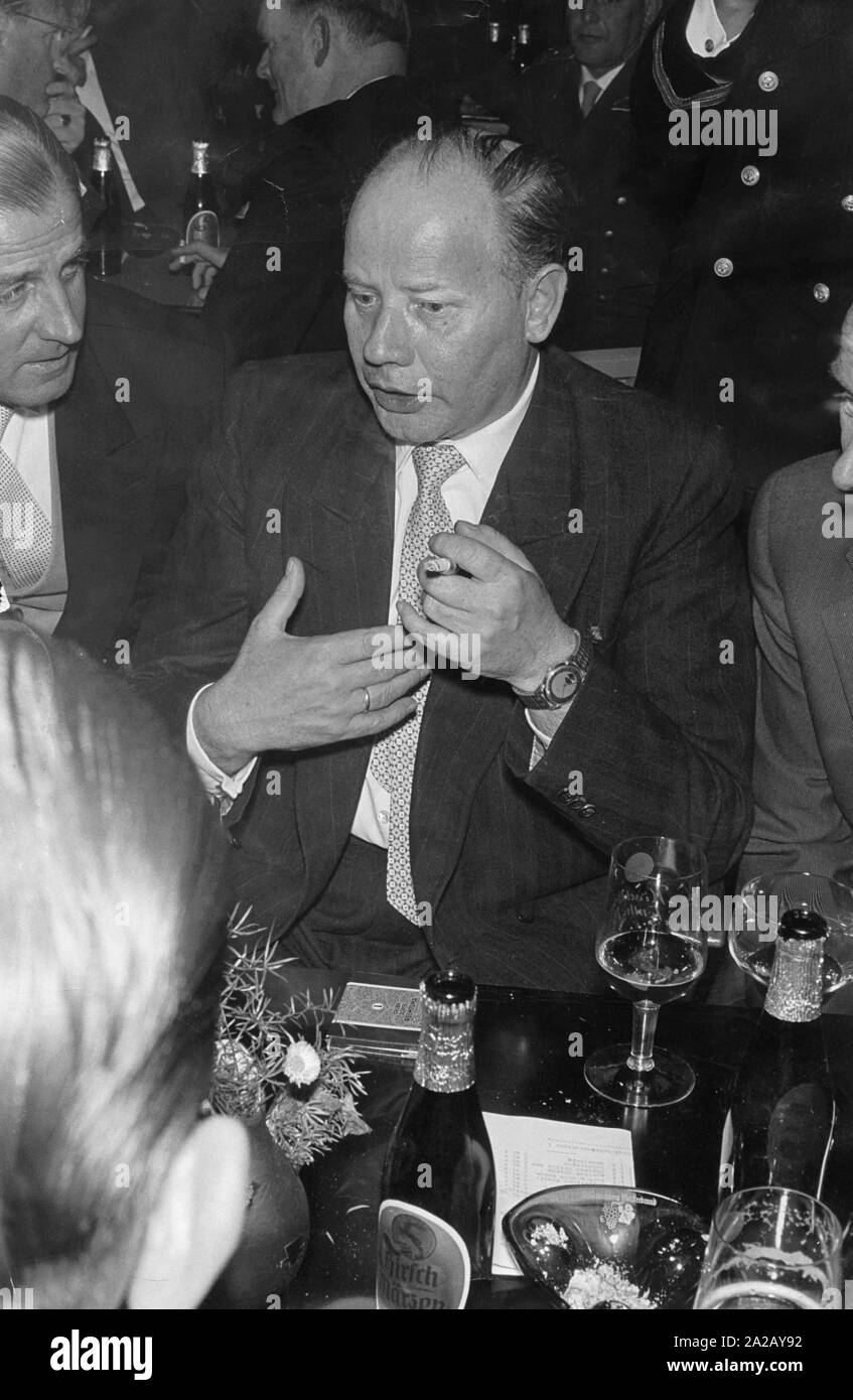 Theodor Blank, a German politician and Federal Minister of Labour Stock ...