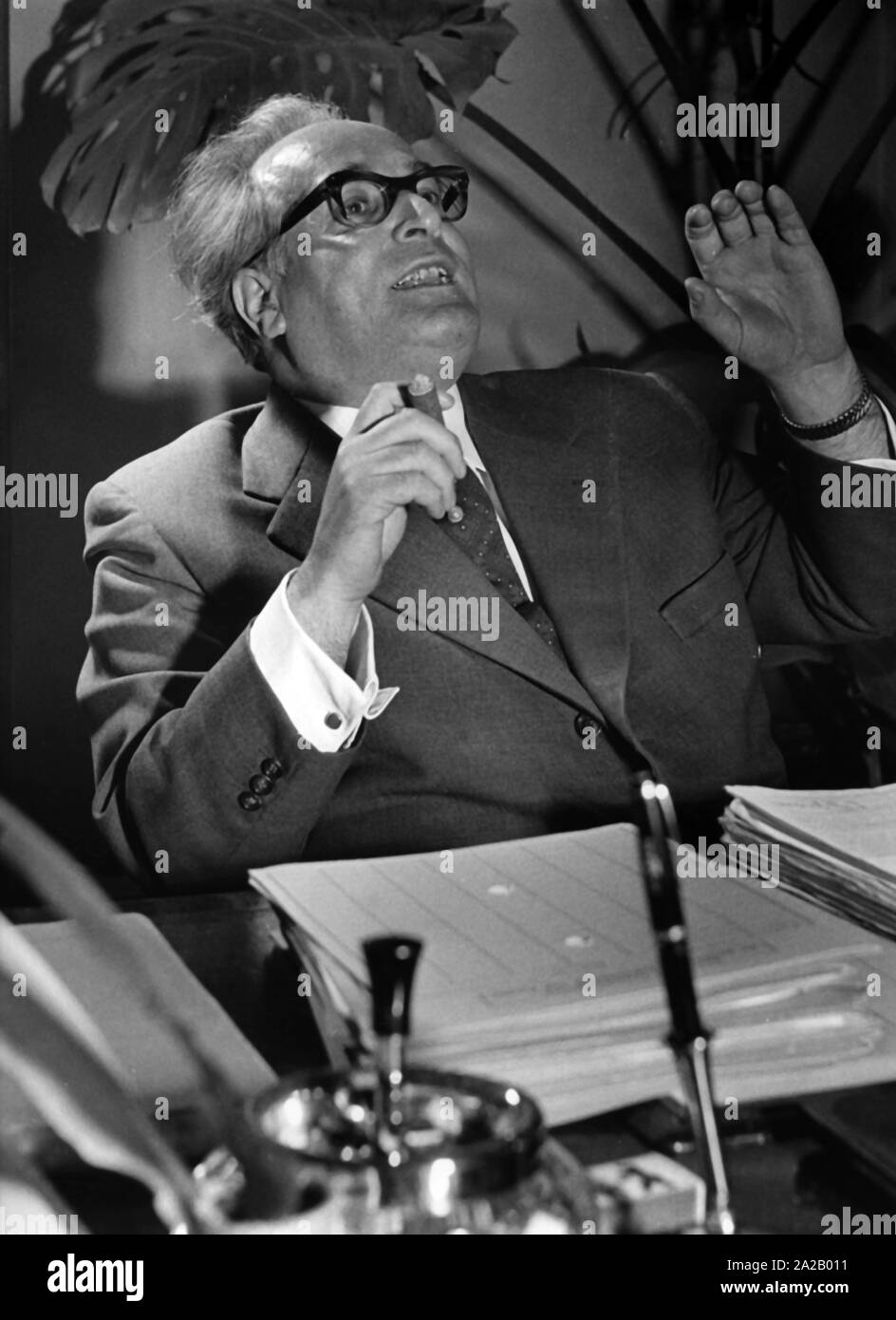 Josef Baumgartner, German politician and chairman of the Bavaria Party ...