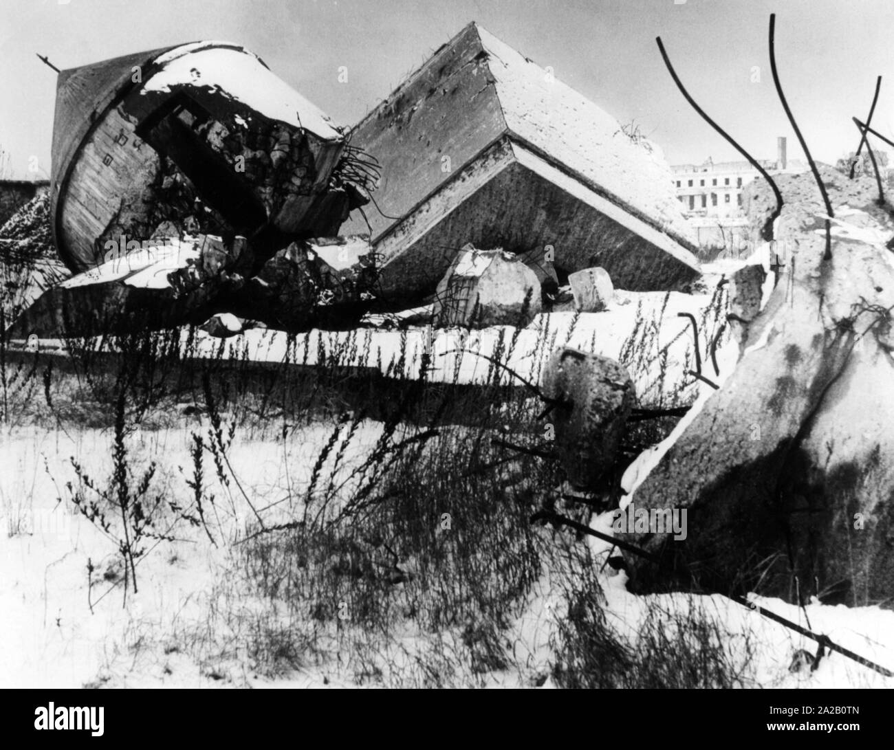 In the mid-fifties the grounds in the garden of the Reich Chancellery ...